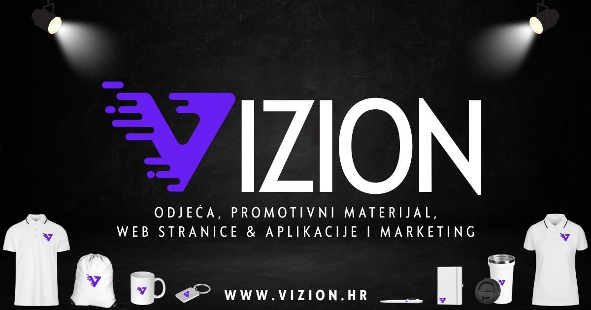 Vizion - Promotivni materijal, odjeća za zaposlene i izrada web stranica